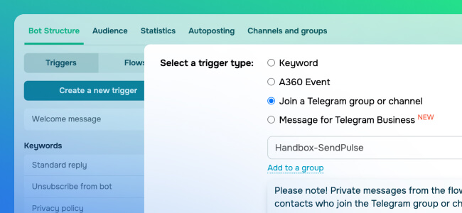 Login to your SendPulse account