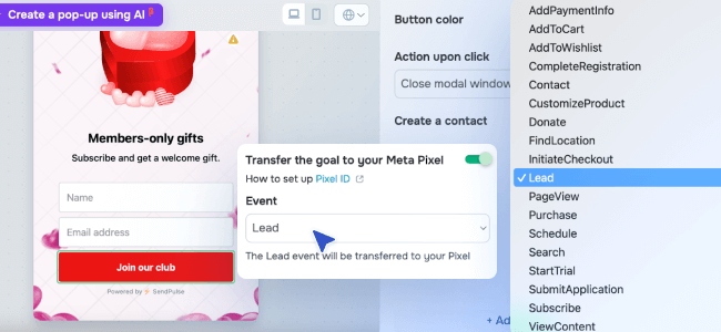 Login to your SendPulse account